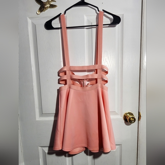 Skirts | Kawaii Dusty Pink Caged Suspender A Line Skirt | Poshmark